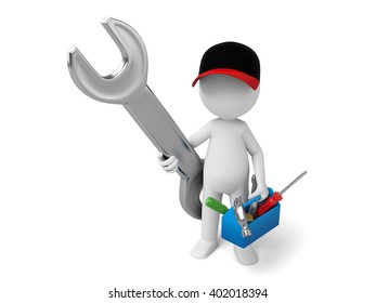 3d Guy Mechanic Stock Illustration 402018394 | Shutterstock