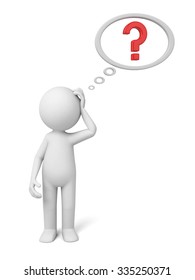 3d Guy Model Question Mark Stock Illustration 335250371 | Shutterstock