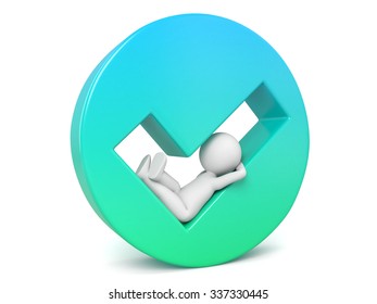 3d Guy Yes Model Stock Illustration 337330445 | Shutterstock