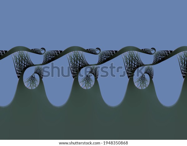 3d Hand Drawing Pattern Made Shady Stock Illustration 1948350868