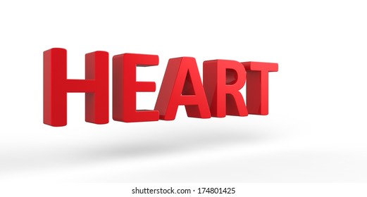 3d Heart Text 스톡 일러스트 174801425 | Shutterstock