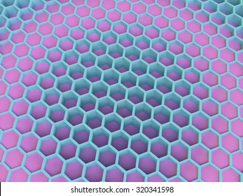 3d Honeycomb Cells Pattern Render Stock Illustration 320341598 ...