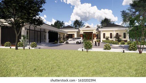 3d House Design Rendering Stock Illustration 1610202394 | Shutterstock