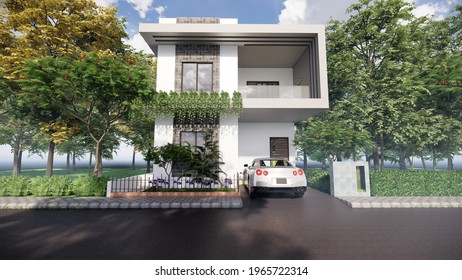 3d House Design Rendering Stock Illustration 1965722314 | Shutterstock
