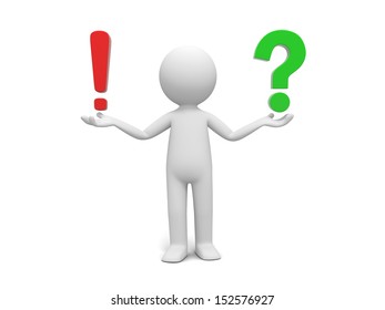 3d Human Characterquestion Mark 스톡 일러스트 152576927 | Shutterstock