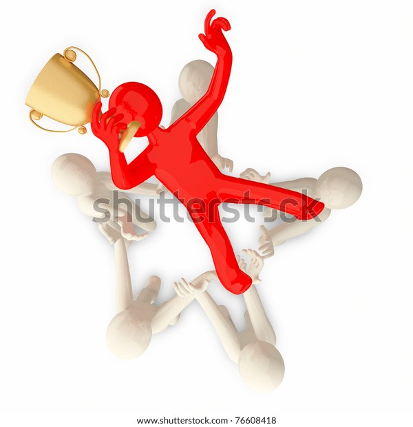 3d Human Gold Trophy Hands Stock Illustration 76608418 | Shutterstock