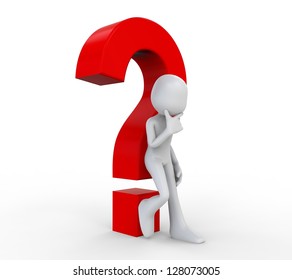 3d Human Question Mark Stock Illustration 128073005 | Shutterstock