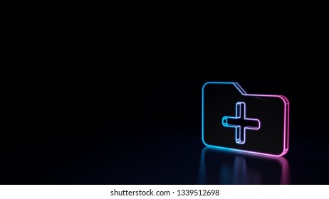 3d Icon Blue Violet Folder Plus Stock Illustration 1339512698 ...