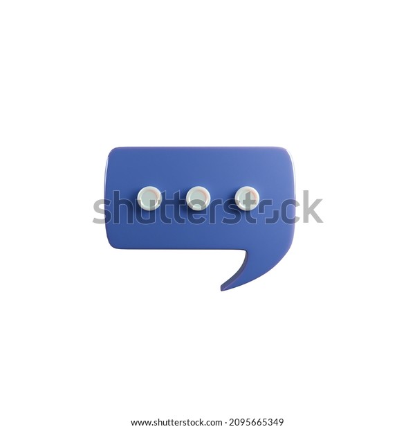 3d Icon Bubble Chat Front View Stock Illustration 2095665349 | Shutterstock
