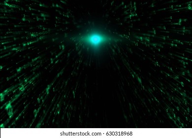 3d Illustration Binary Data Rain Sparkles Stock Illustration 630318968 ...