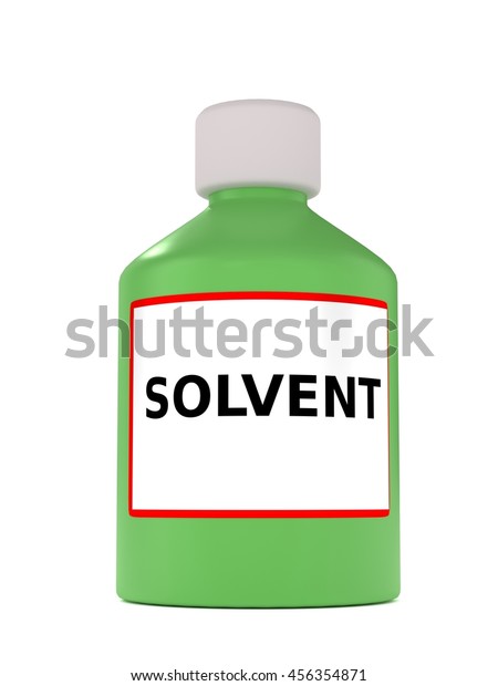 3d Illustration Bottle Solvent Sample Stock Illustration 456354871
