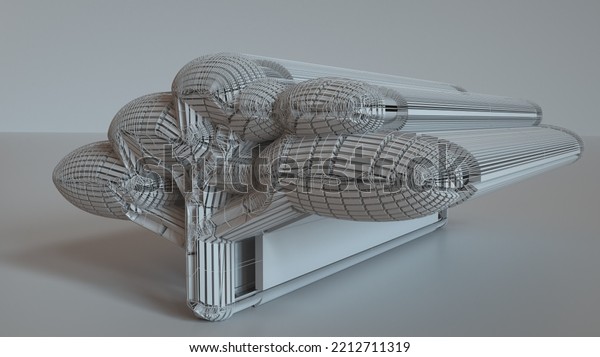 3d Illustration Building Based On Diagram Stock Illustration 2212711319 ...