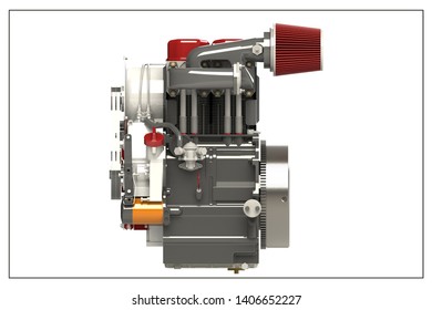 3d Illustration Combustion Engine Stock Illustration 1406652227 ...