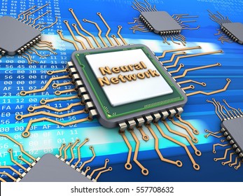 3d Illustration Computer Chips Over Code Stock Illustration 557708632 ...