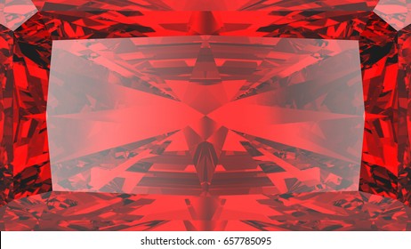 3d Illustration Crop Red Ruby Diamond Stock Illustration 657785095 ...