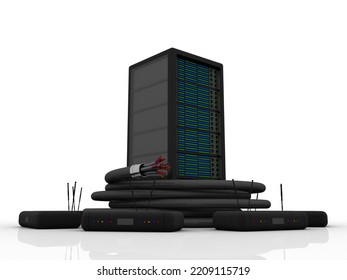 3d Illustration Data Center Server Connected Stock Illustration 2209115719 | Shutterstock