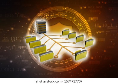 3d Illustration Data Sharing Concept Stock Illustration 1574717707 ...