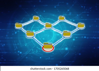 3d Illustration Data Sharing Concept Stock Illustration 1705265068 ...