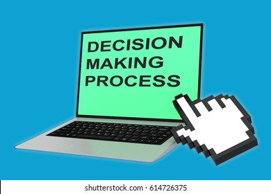 3d Illustration Decision Making Process Script: ภาพประกอบสต็อก ...