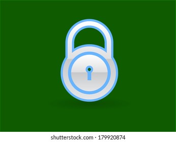 Colorful Lock Flat Round Icon Long Stock Vector (Royalty Free ...