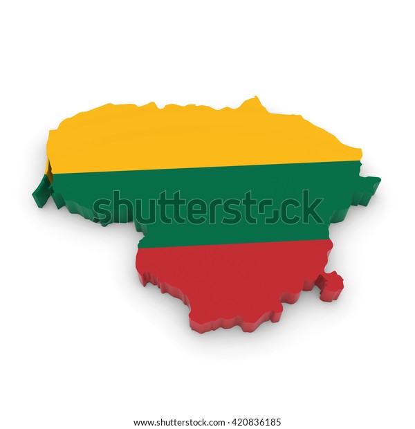 3d Illustration Map Outline Lithuania Lithuanian Stock Illustration ... 3d Illustration Map Outline Lithuania Lithuanian Stock Illustration ...