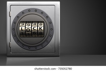 3d Illustration Metal Safe Code Dial 스톡 일러스트 700399138 | Shutterstock