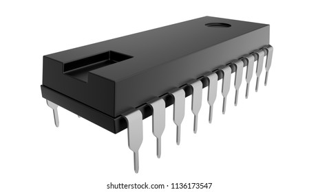 3d Illustration Microprocessor 스톡 일러스트 1136173547 | Shutterstock