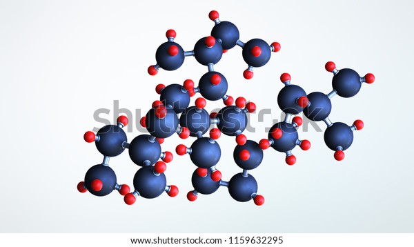 3d Illustration Model Molecule Science Medical Stock Illustration ...
