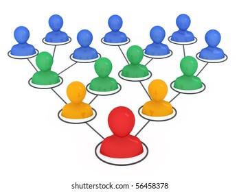 3d Illustration Organization Chart 스톡 일러스트 56458378 | Shutterstock