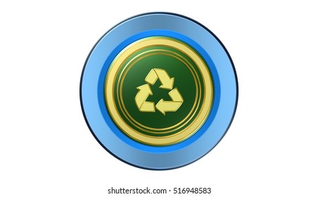 3d Illustration Push Button Stock Illustration 516948583 | Shutterstock