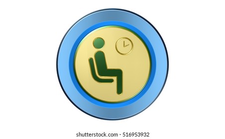 3d Illustration Push Button Stock Illustration 516953932 | Shutterstock
