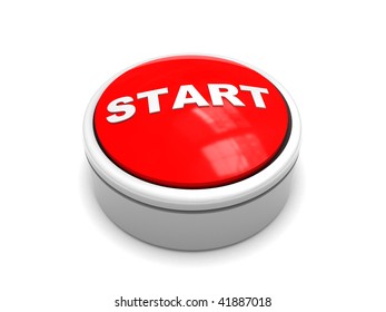 Red Start Button Isolated White Background 스톡 일러스트 77751421 | Shutterstock