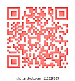 3d Illustration Red Qr Code On Stock Illustration 112329263 | Shutterstock