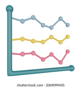 3d Illustration 3d Render Object Line Stock Illustration 2069099435 ...