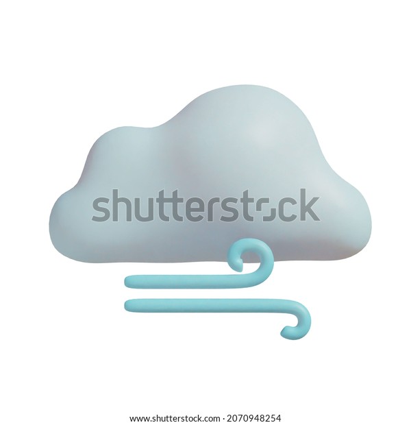 3d Illustration 3d Render Object Windy Stock Illustration 2070948254 ...