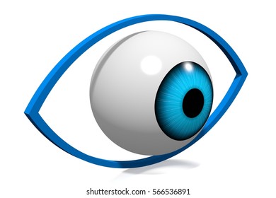 3d Illustration 3d Rendering Eye 스톡 일러스트 566536891 | Shutterstock