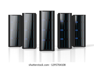 1,542 3d illustration server rack white background Images, Stock Photos ...