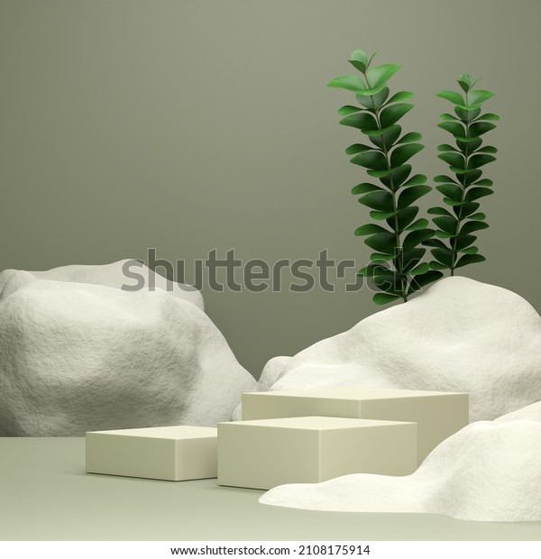 3d Illustration Rendering Image Empty Space Stock Illustration ...