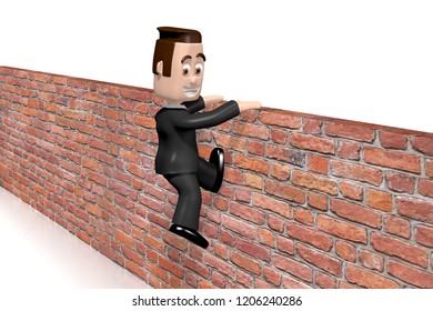 208 Man jumping over wall Stock Illustrations, Images & Vectors ...