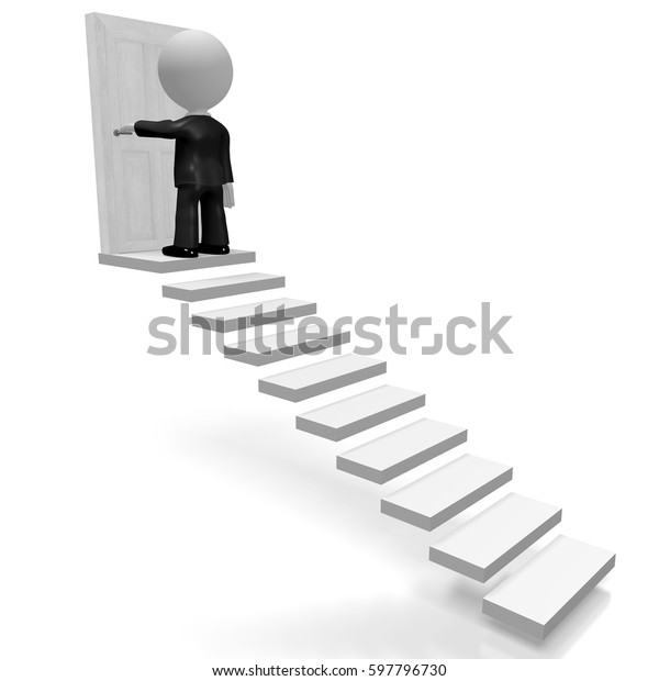 3d Illustration 3d Rendering Steps Concept Stock Illustration 597796730 ...