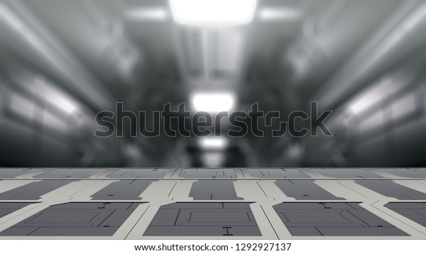 3d Illustration Sci Fi Lab Table Stock Illustration 1292927137 ...