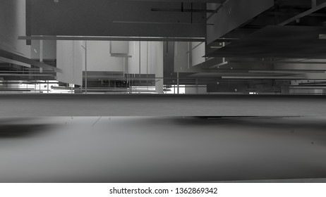 3d Rendering Exploded Cube On White Stock Illustration 1362869276 ...