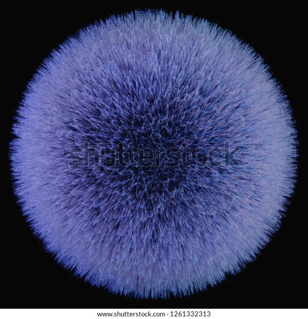 3d Illustration Spherical Molecular Structure Concept Stock ...