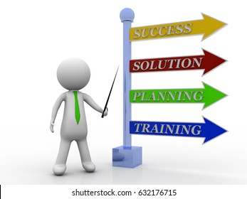3d Illustration Training 3d Computer Study Stock Illustration 632176715 ...