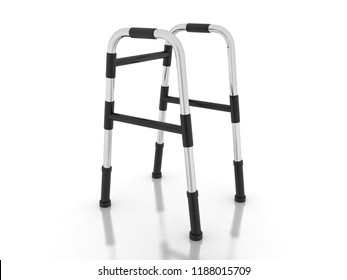 Vektor Stok Cartoon Walkers Adults Disabled Elderly People (Tanpa ...