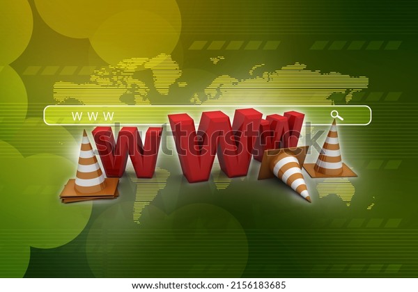 3d Illustration Website Under Construction Concept Stock Illustration ...