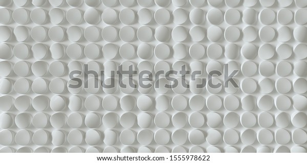 3d Illustration White Pattern Wallpaper Background Stock Illustration ...