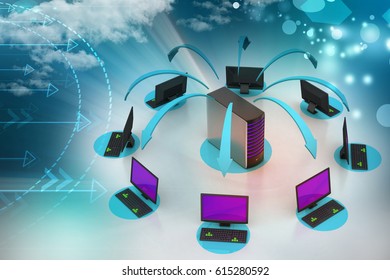 Network Connection Lan Wan Ring Topology Stock Vector (Royalty Free ...