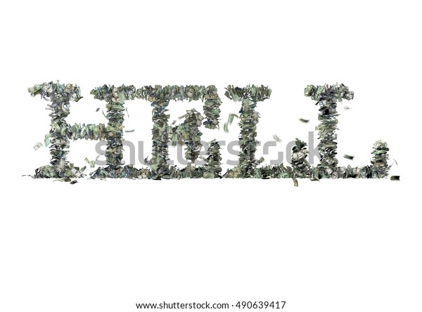 3d Illustration Word Hell Made Out 库存插图 490639417 | Shutterstock