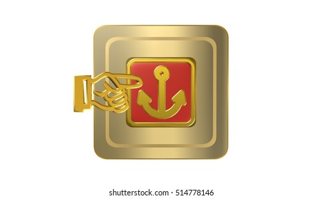 3d Illustrationpush Button Stock Illustration 514778146 | Shutterstock